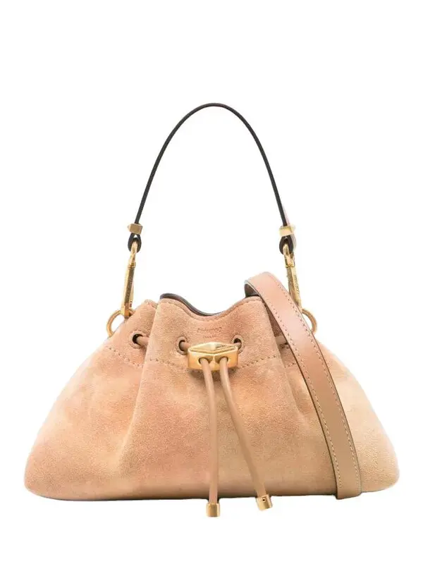 JIMMY CHOO Small Cinch Suede Tote Bag - Neutrals