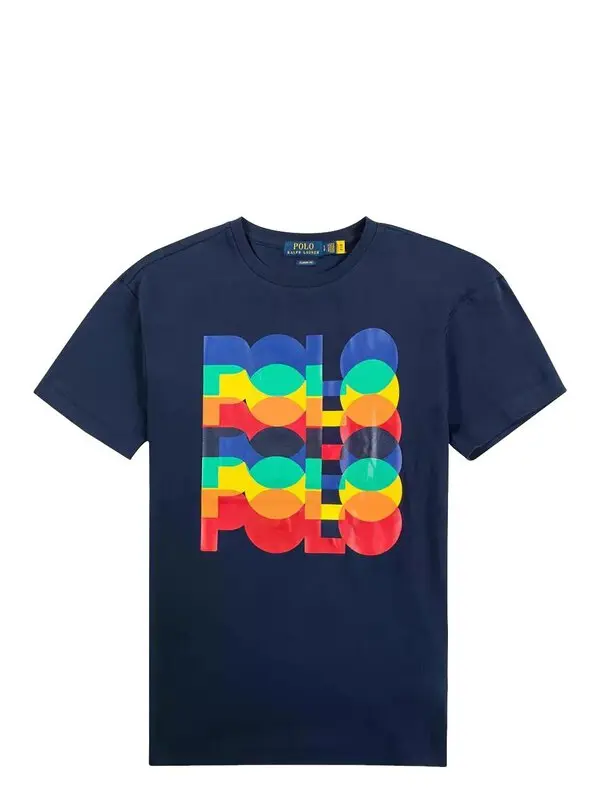 Polo Ralph Lauren Newport Logo-graphic T-shirt - Blue