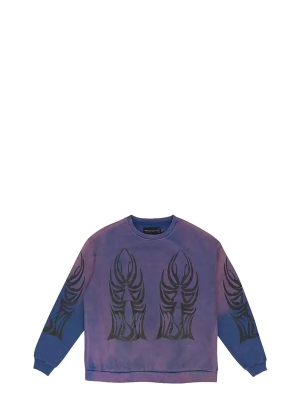 WHO DECIDES WAR BY EV BRAVADO War Winged Logo Sweatshirt - Purple