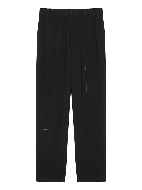 Givenchy Wool Crepe Trousers - Black