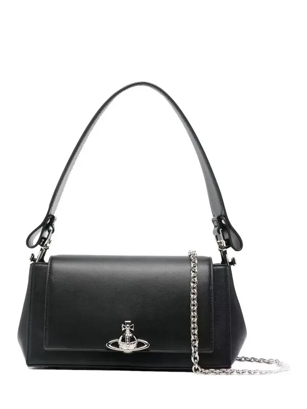 VIVIENNE WESTWOOD Medium Hazel Orb Shoulder Bag - Black
