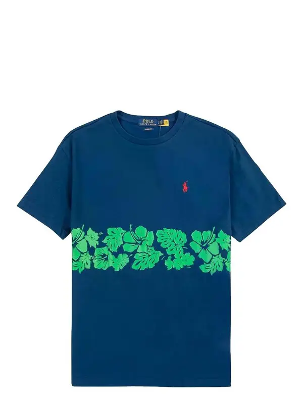 Polo Ralph Lauren Fleur Logo-detail T-shirt - Blue