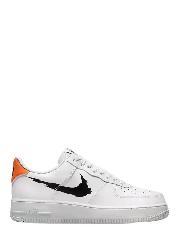 Nike Air Force 1 Low Sneakers With Glitch Swoosh - White
