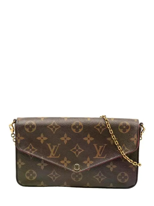 LOUIS VUITTON 2019 Monogram Pochette Felicie - Brown