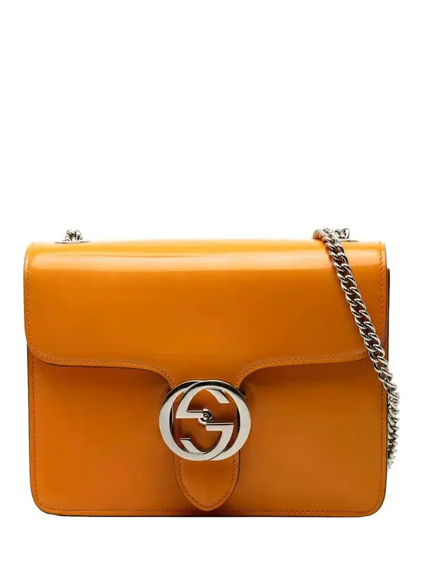 Gucci Small Interlocking G Dollar Crossbody Bag - Orange