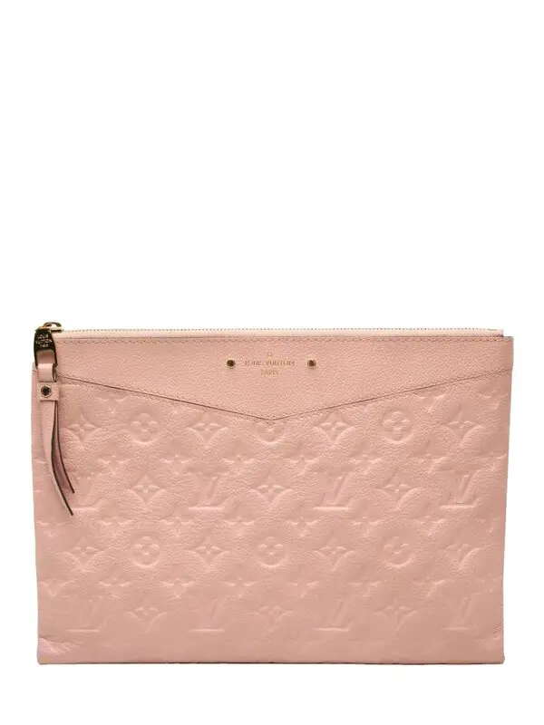 LOUIS VUITTON 2018 Monogram Empreinte Daily Pouch - Pink