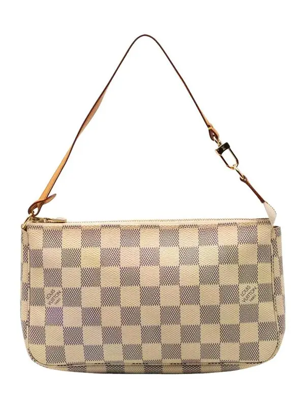 LOUIS VUITTON 2011 Damier Azur Pochette Accessoires - White
