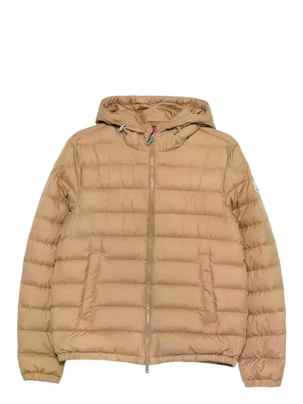 Moncler Hooded Quilted Jacket - Neutrals