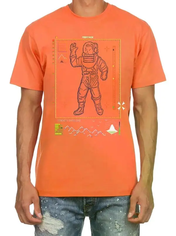 BILLIONAIRE BOYS CLUB Astronaut-print T-shirt - Orange