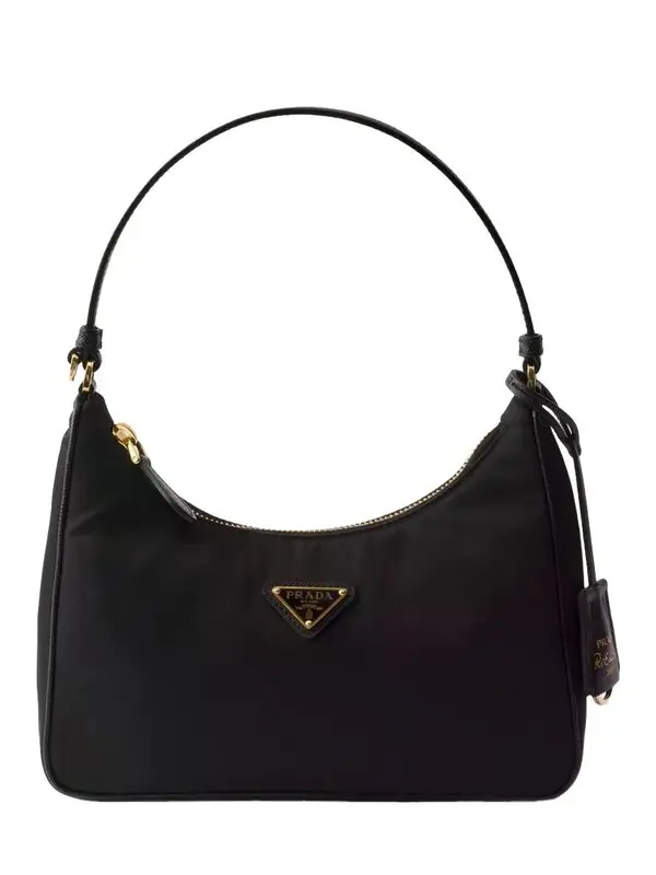 Prada Mini Re-edition 2005 Triangle Tote - Black