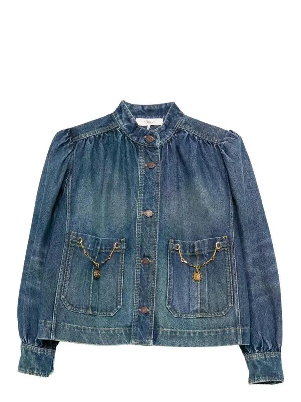 Chloé Pocket Chain Jacket - Blue