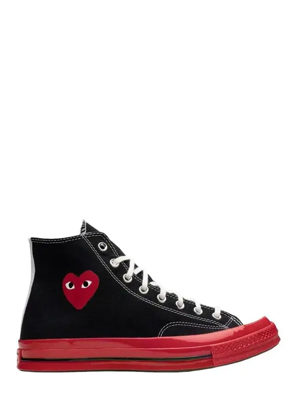 Play Comme Des Garcon X Converse Chuck 70 Sneakers - Black