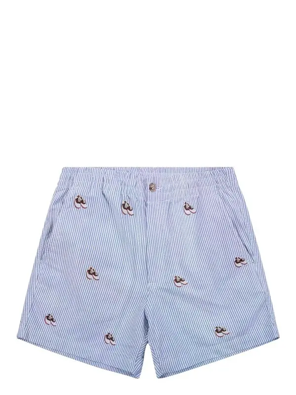 Polo Ralph Lauren Striped Embroidered Short - Blue