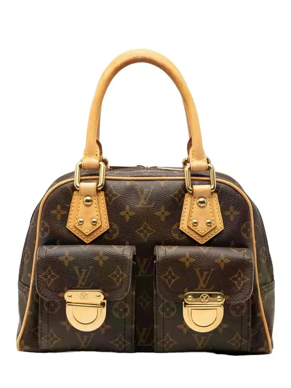 LOUIS VUITTON 2005 Monogram Manhattan Pm Handbag - Brown