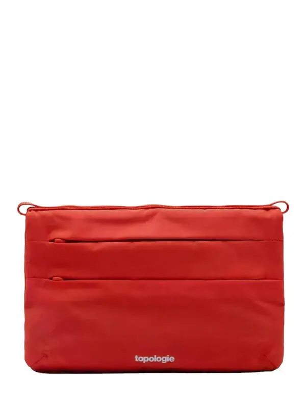 TOPOLOGIE Small Flat Sacoche Clutch - Red