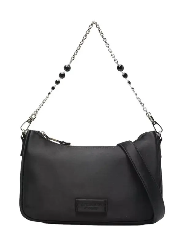 Emporio Armani Beaded Chain Shoulder Bag - Black