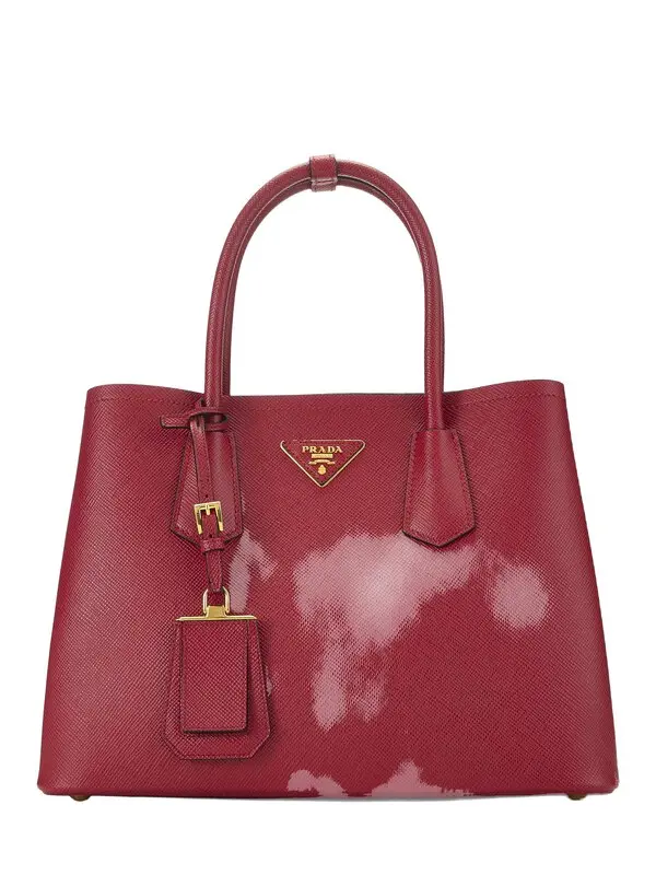 Prada Saffiano Double Bag - Red