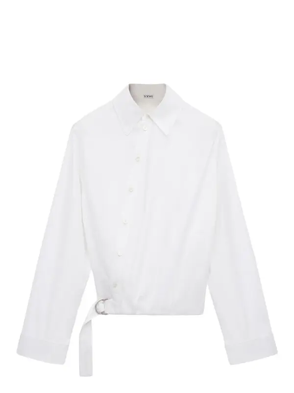 Loewe Cotton Asymmetric Shirt - White