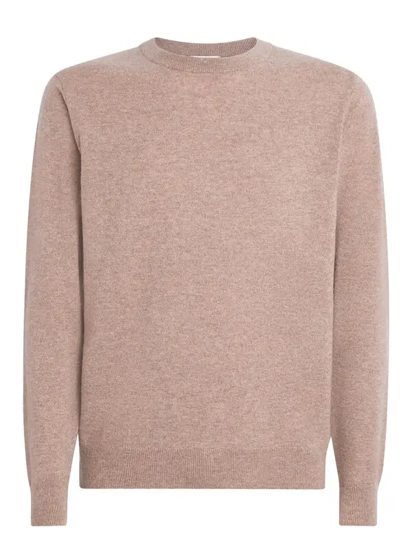 Sunspel Cashmere Crew-neck Sweater - Beige