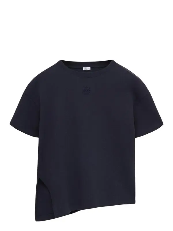 Loewe Asymmetric Anagram T-shirt - Navy