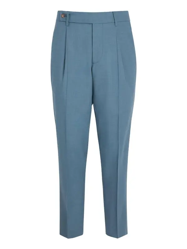 Colombo Cashmere Suit Trousers - Blue