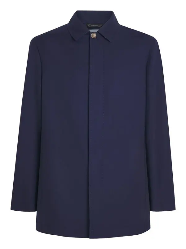Colombo Cashmere Pea Coat - Navy