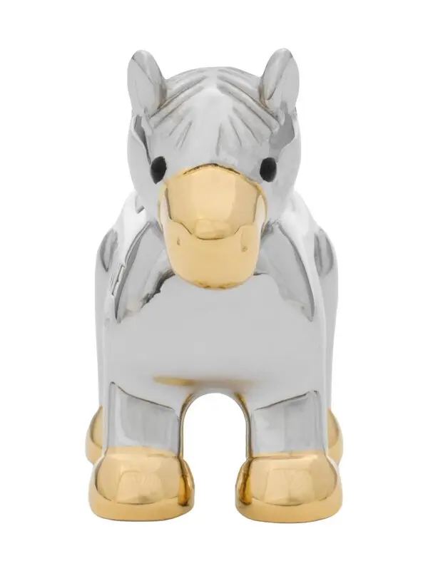 Loewe Horse Dice Charm - Silver