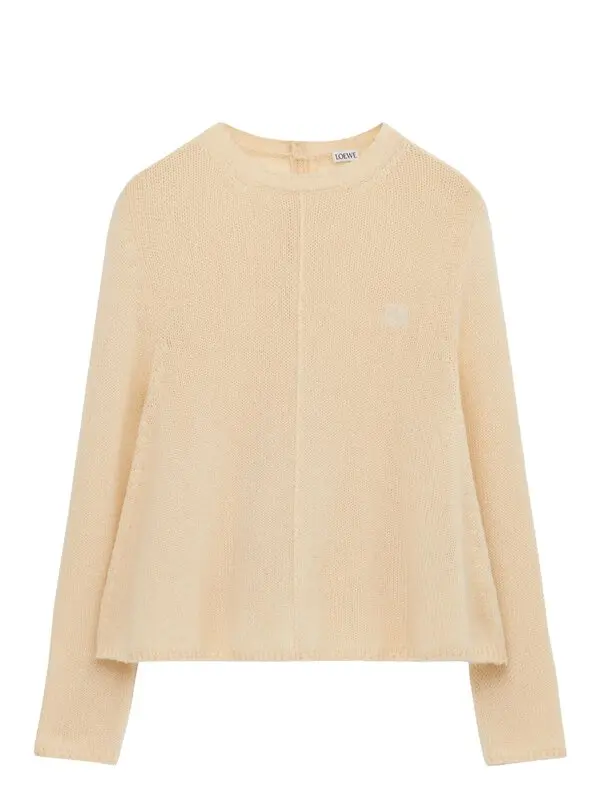 Loewe Cashmere Button-up Sweater - Beige