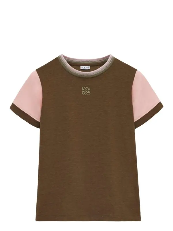 Loewe Stretch-cotton Anagram T-shirt - Green
