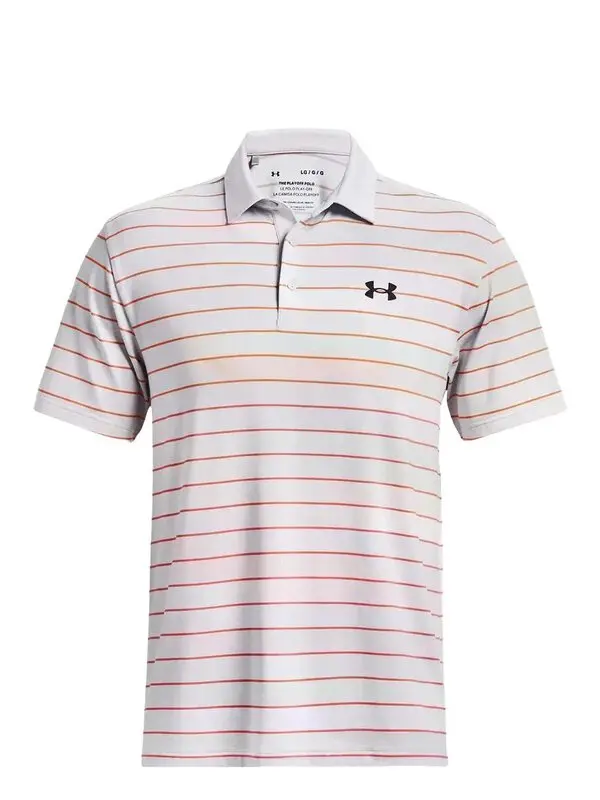 Under Armour Playoff 3.0 Striped Polo Shirt - Grey
