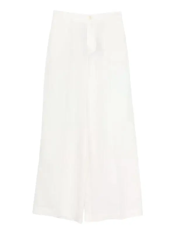 TWINSET Wide Leg Trousers - White