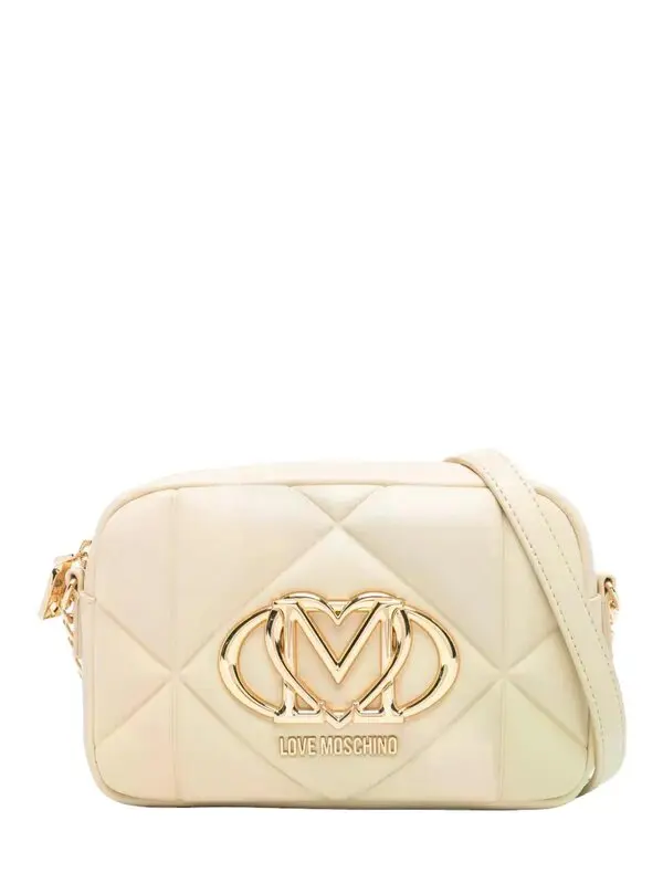 Moschino Quilted Crossbody Bag - Neutrals