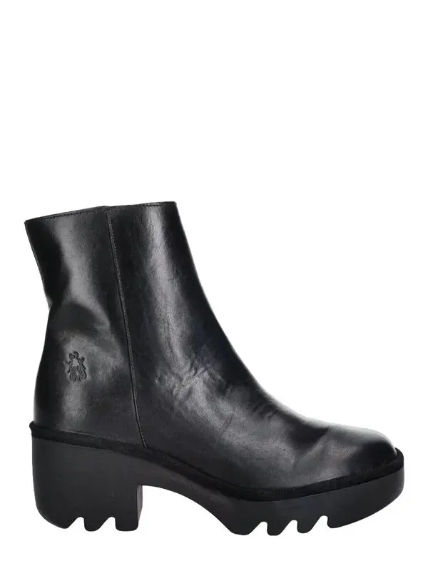 Fly London Side-zip Platform Boots - Black