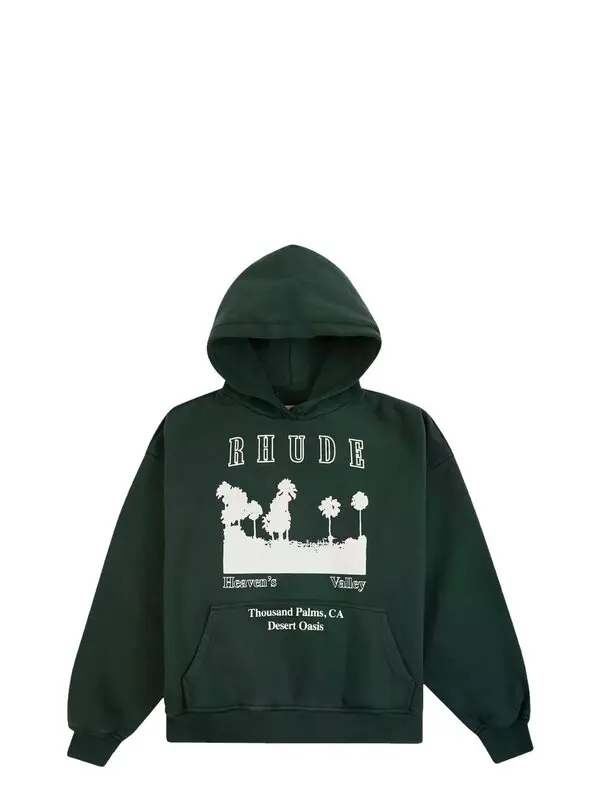 Rhude Thousand Palms Hoodie - Green