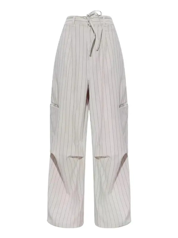 Y3 Striped Cutout Trousers - Neutrals