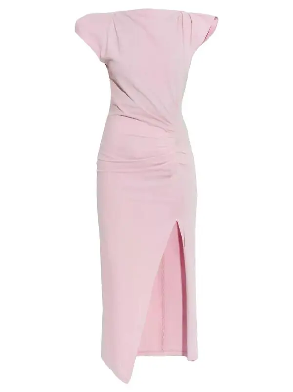 Isabel Marant Ruched Slit Dress - Pink