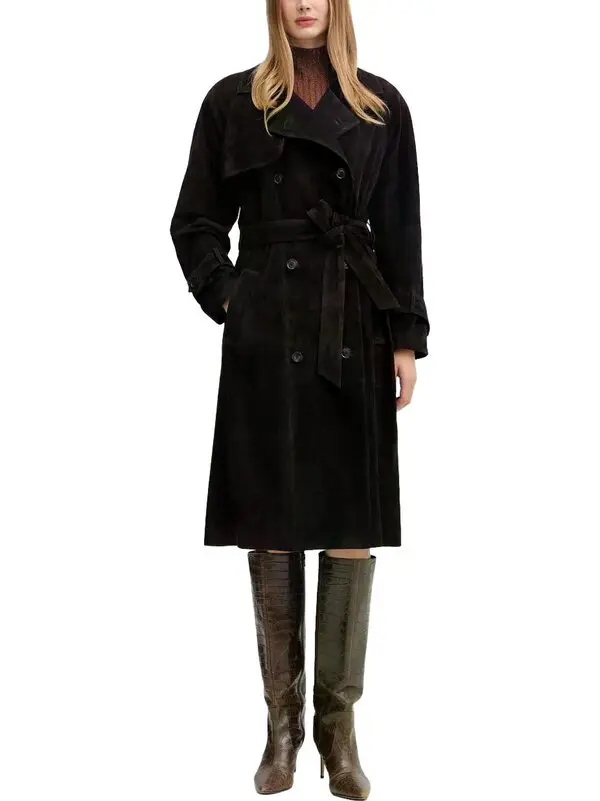 Luisa Spagnoli Silice Belted Overcoat - Brown