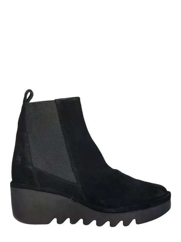 Fly London Elasticated-panel Chelsea Boots - Black