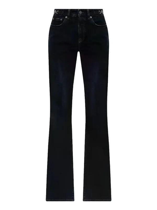 GOLDEN GOOSE Chain Detail Flared Jeans - Blue