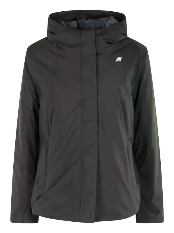 K-WAY Jacket With Detachable Hood - Black