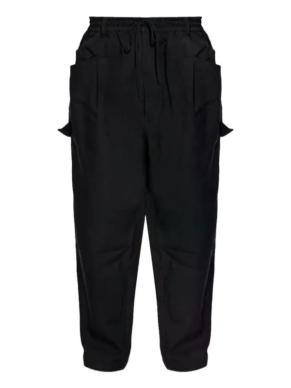 Y3 Cargo Drawstring Trousers - Black