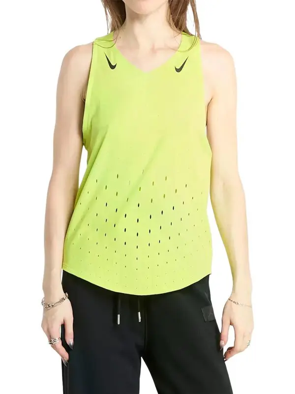 Nike V-neck Perforated Tank Top - Green