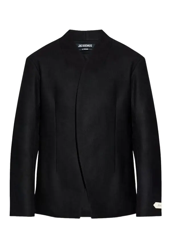Jacquemus Shawl Collar Jacket - Black