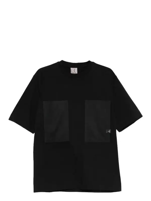 RHUN Round-neck Pocket T-shirt - Black