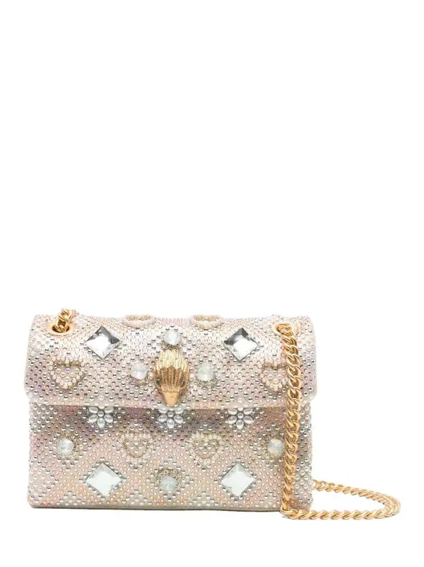 Kurt Geiger Kensington Embellished Chain Shoulder Bag - Neutrals