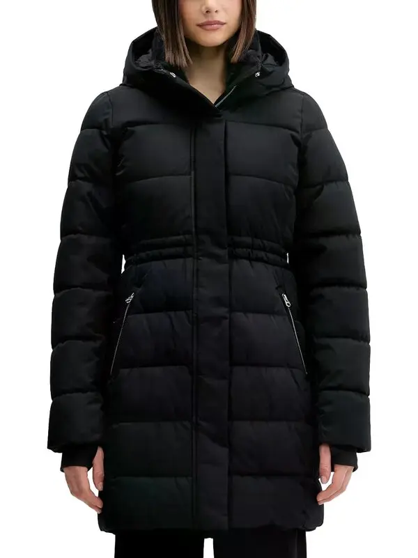 Hollister Hooded Puffer Coat - Black