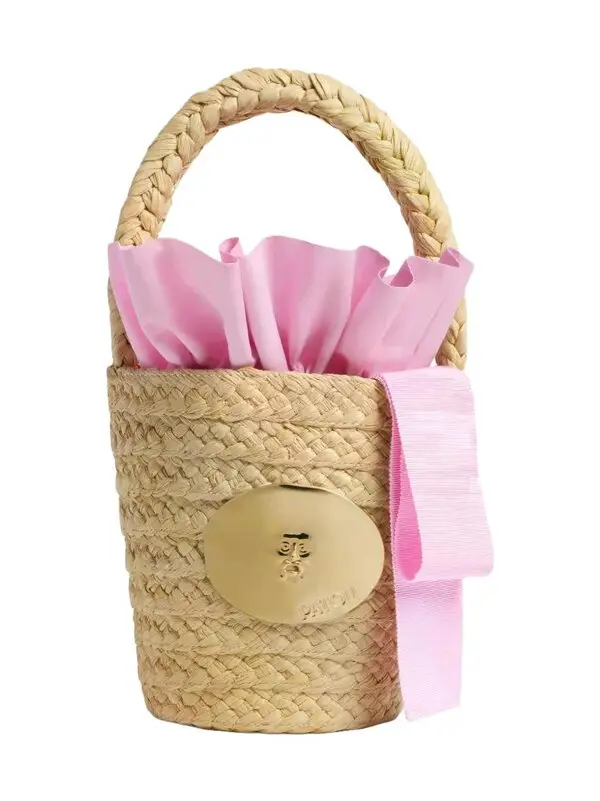 Patou Ribbon-detail Bucket Bag - Neutrals