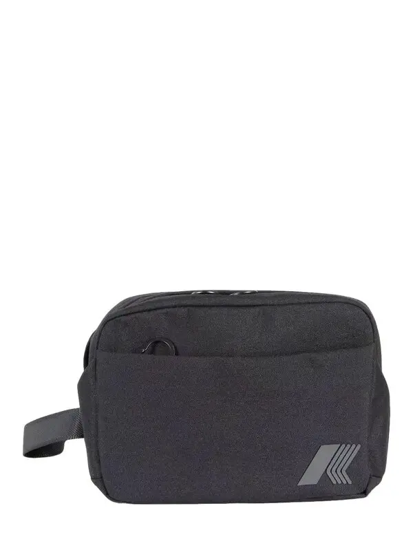 K-WAY Travis Zip-up Wash Bag - Black