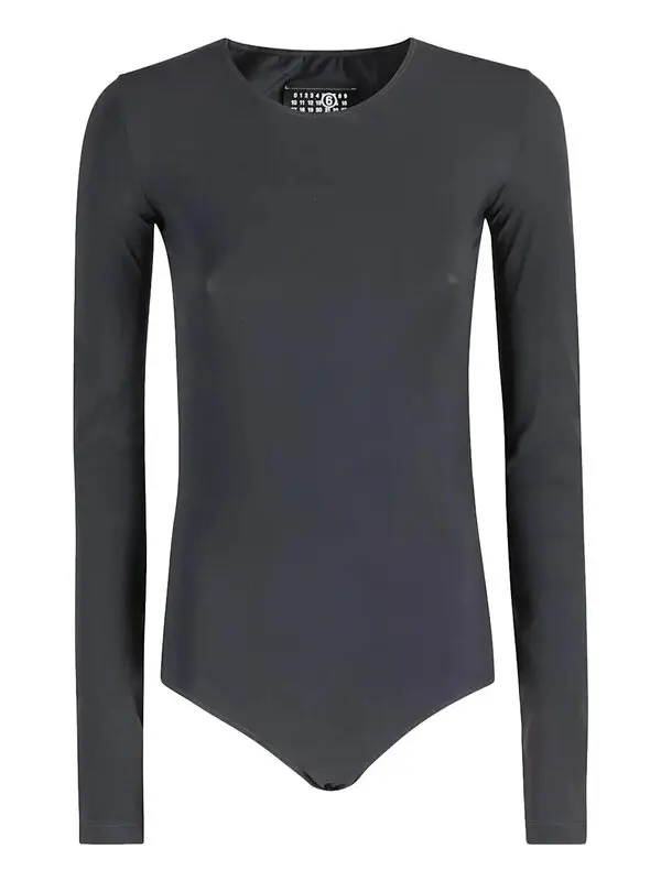 MAISON MARGIELA Long-sleeve Bodysuit - Black