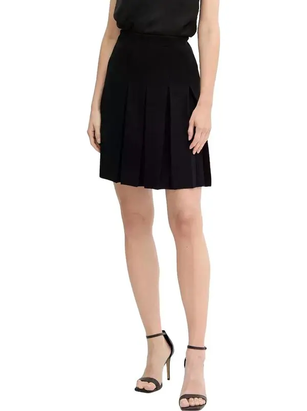 Luisa Spagnoli Marsica Pleated Mini Skirt - Black